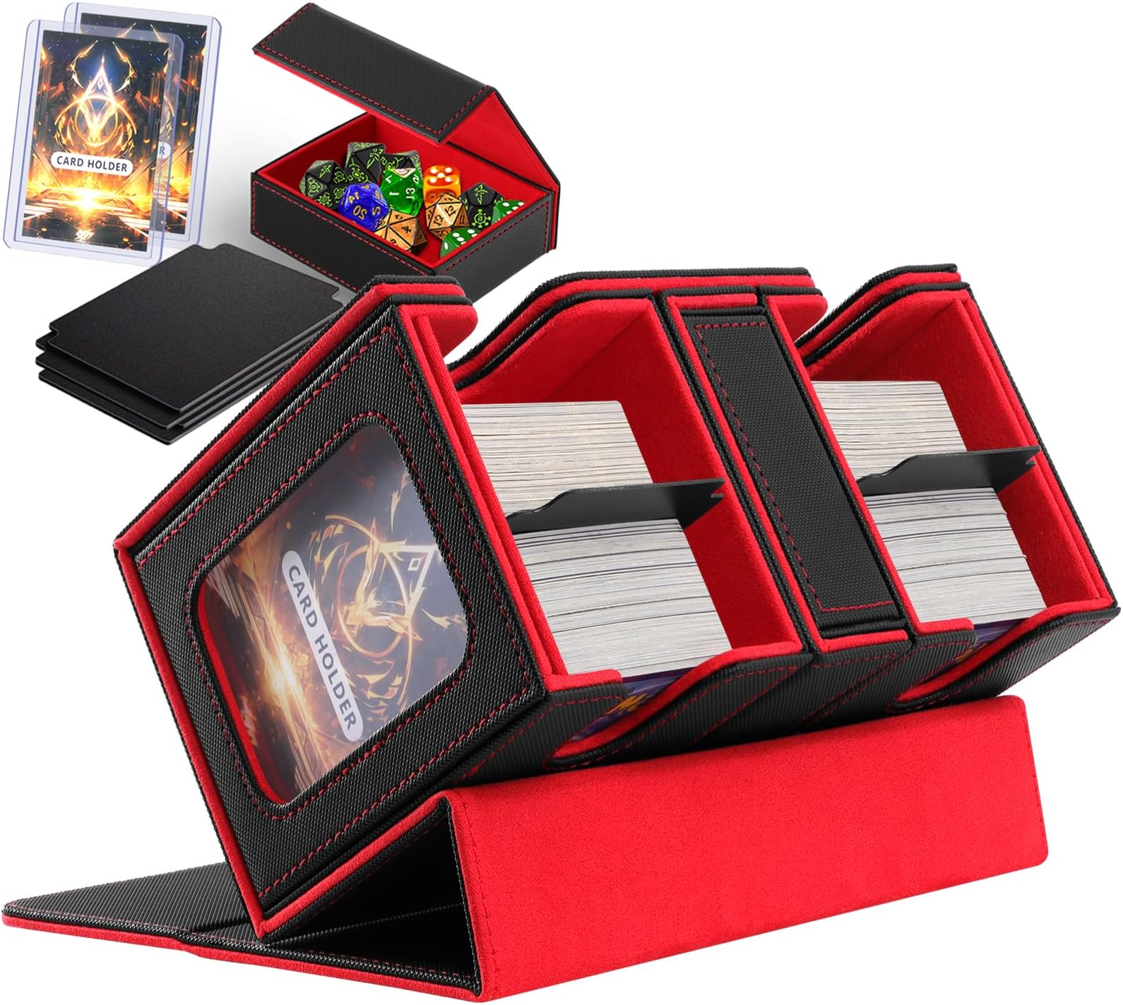 Amazon.com: Kitoyz Card Deck Box with Commander Display,MTG Card ...