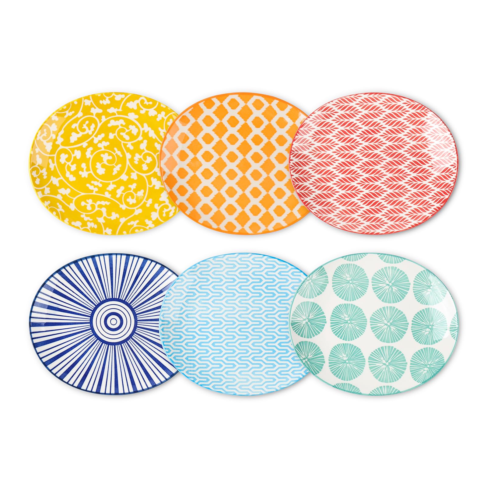 Amazon.com | Selamica Small Dinner Plates, Oval Dessert Plates Ceramic ...