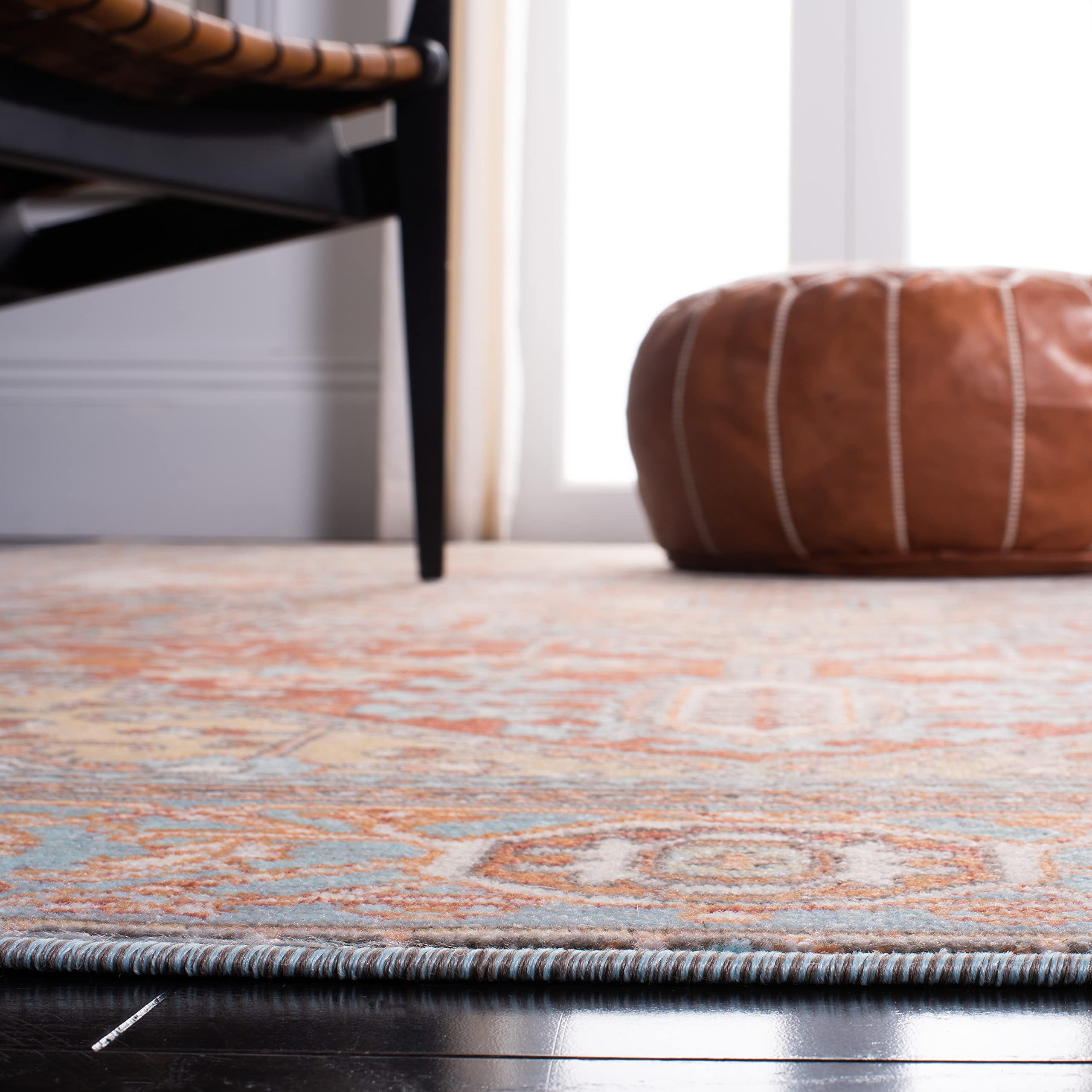 SAFAVIEH Aria Collection Area Rug - 8' x 10', Rust & Taupe, Oriental ...