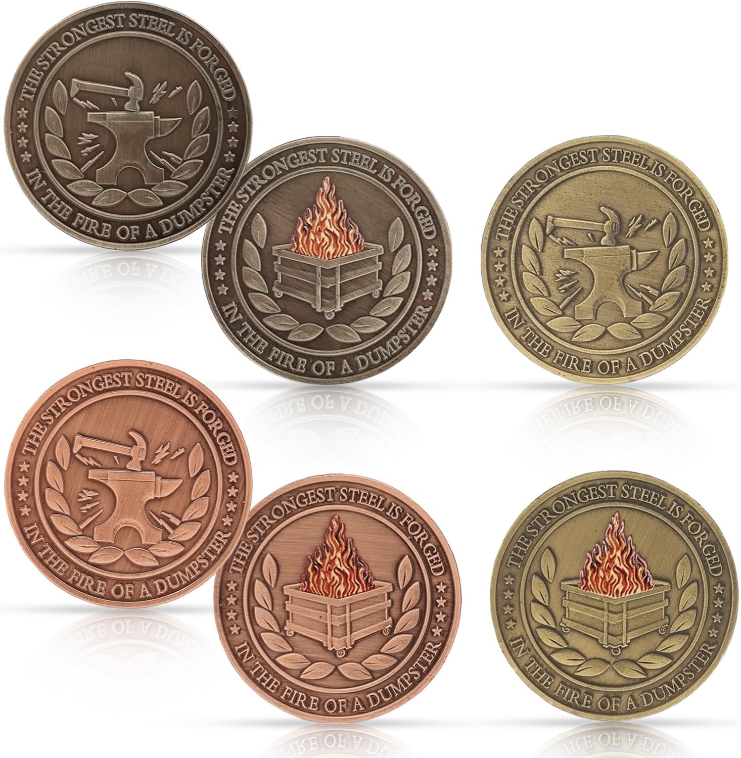 Amazon.com: Dumpster Fire Desk Coin 1.5'' Double Sided Hilarious ...