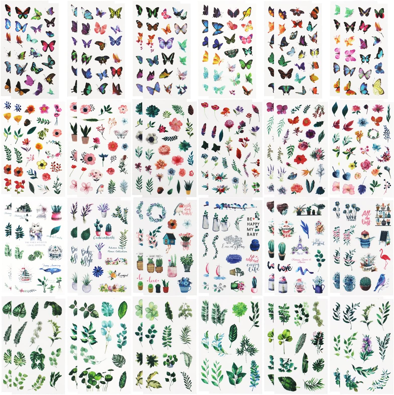 Amazon.com: 12 Sheets Mini Flower Stickers Small Reward Stickers for ...