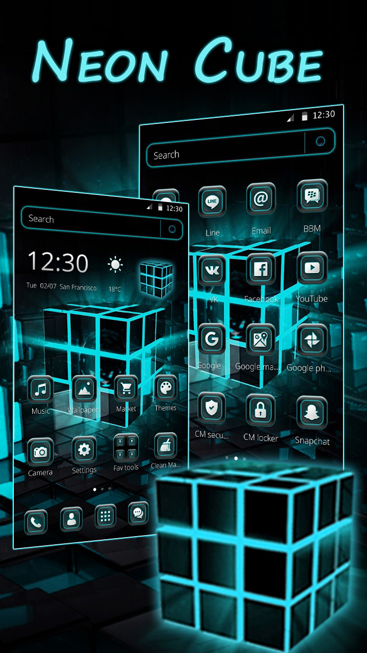 Neon Rubix Cube 2D Theme - Aplicativo na Amazon Appstore