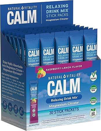 Amazon.com: Natural Vitality Calm, Magnesium Citrate Supplement, Anti ...