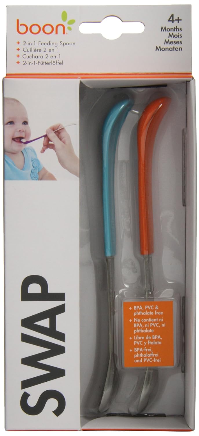 Amazon.com: Boon Swap 2 Count 2 in 1 Feeding Spoon : Baby