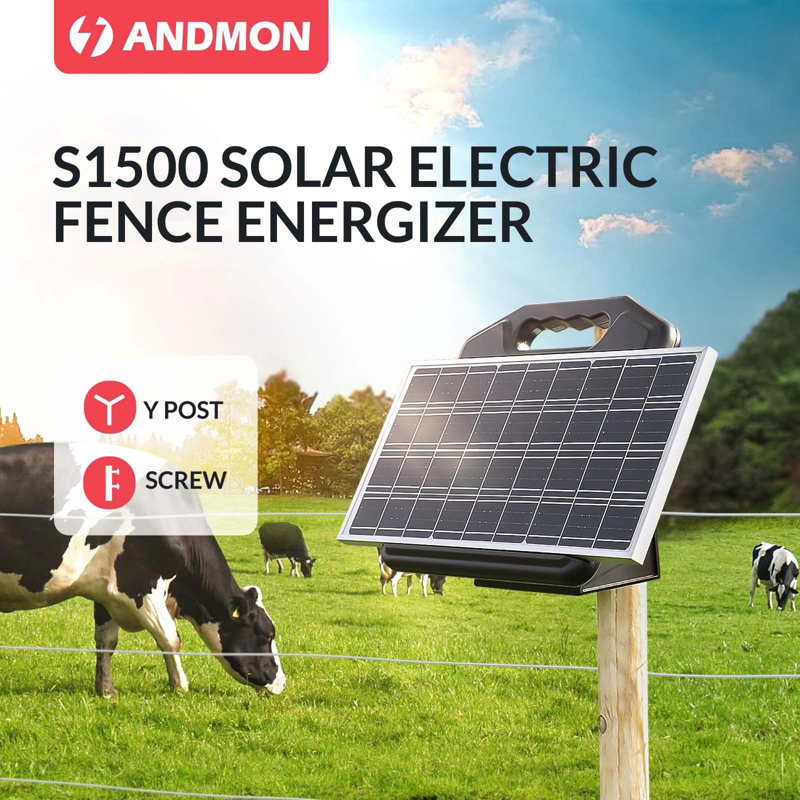 Solar Electric Cattle Panel Fencing New Solar Charging Livestock