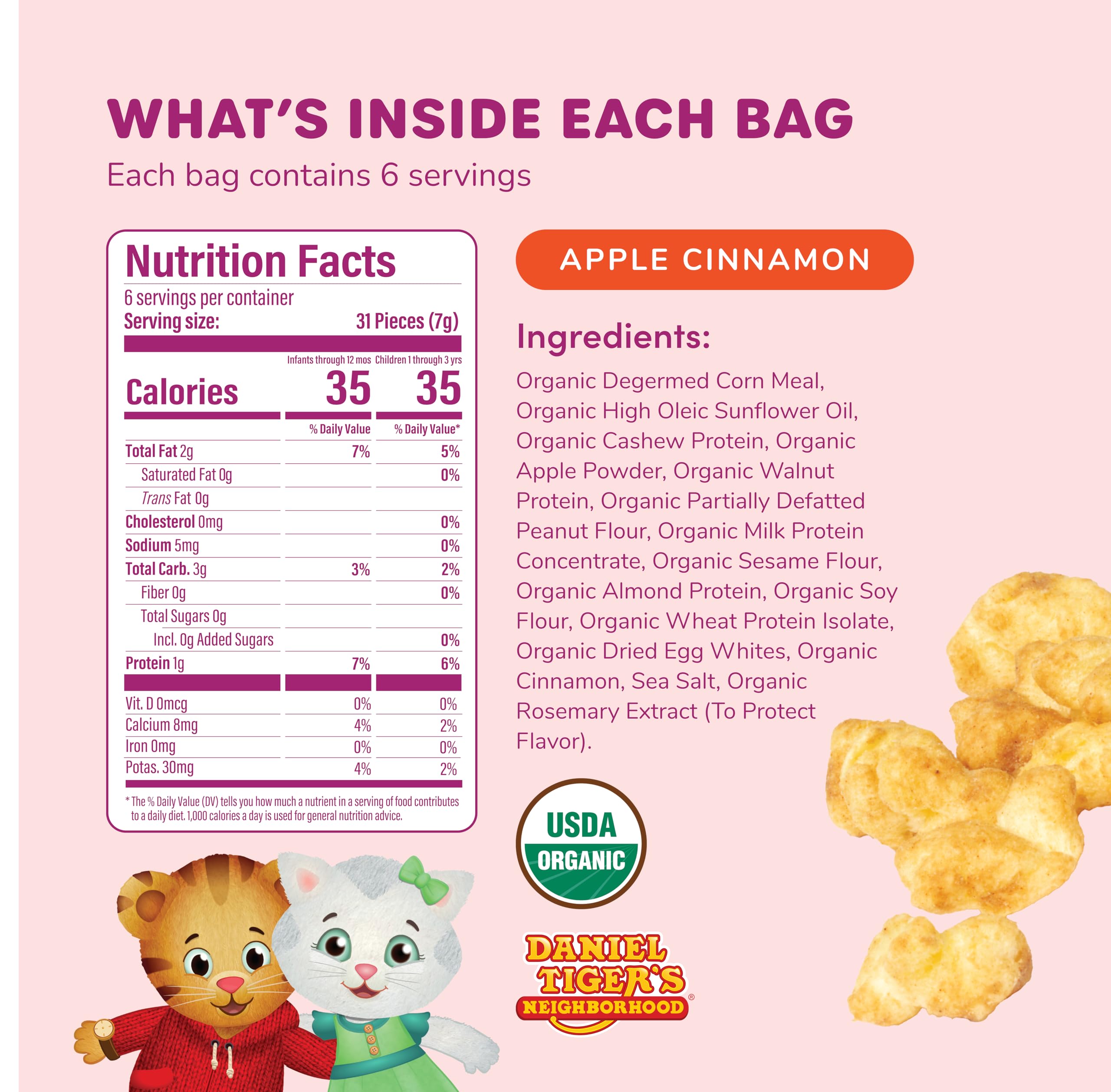 Snapklik.com : Ready, Set, Food Organic Puffs Daniel Tiger Apple ...