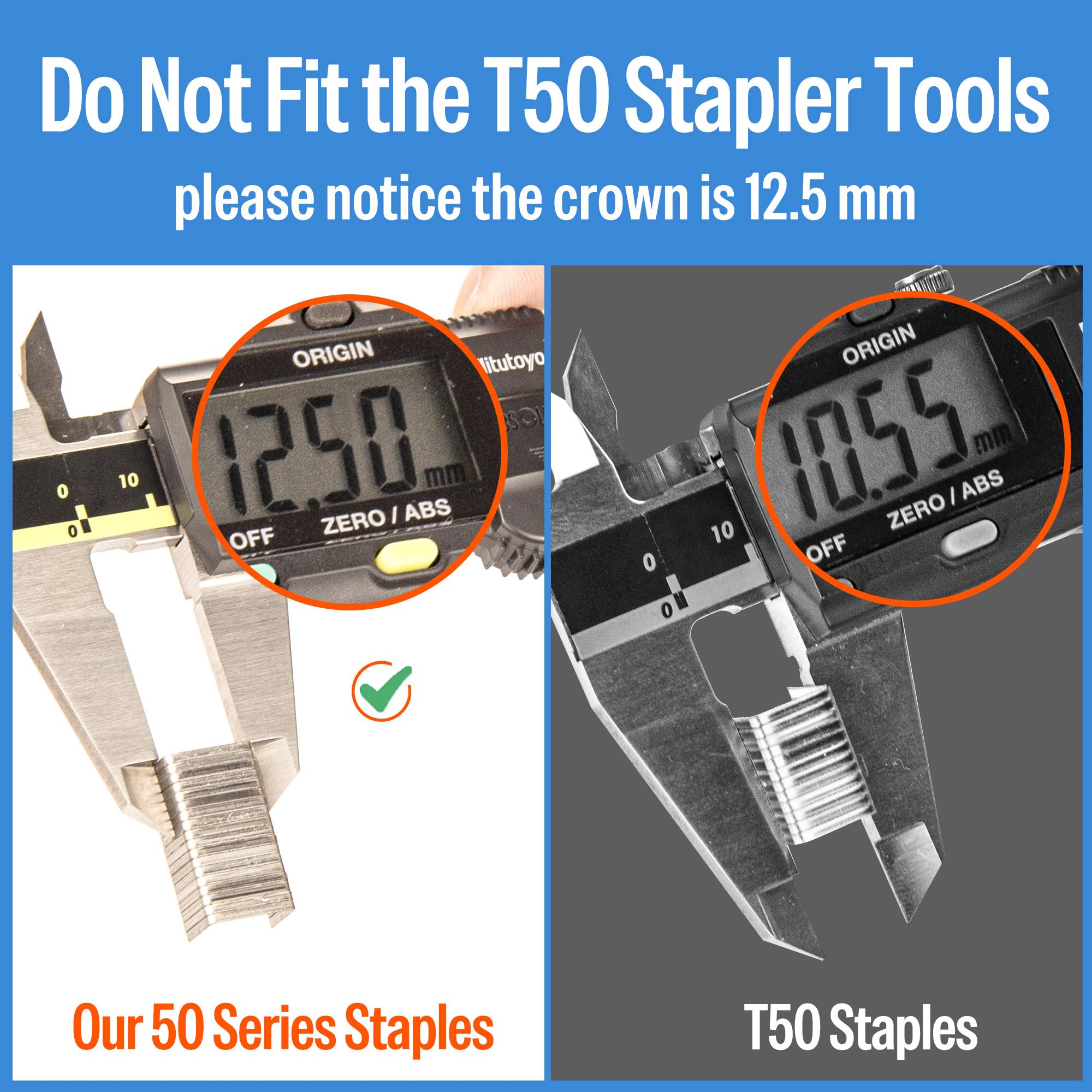 Snapklik.com : Meite 20 Gauge 304 Stainless Steel Upholstery Staples, 1 ...