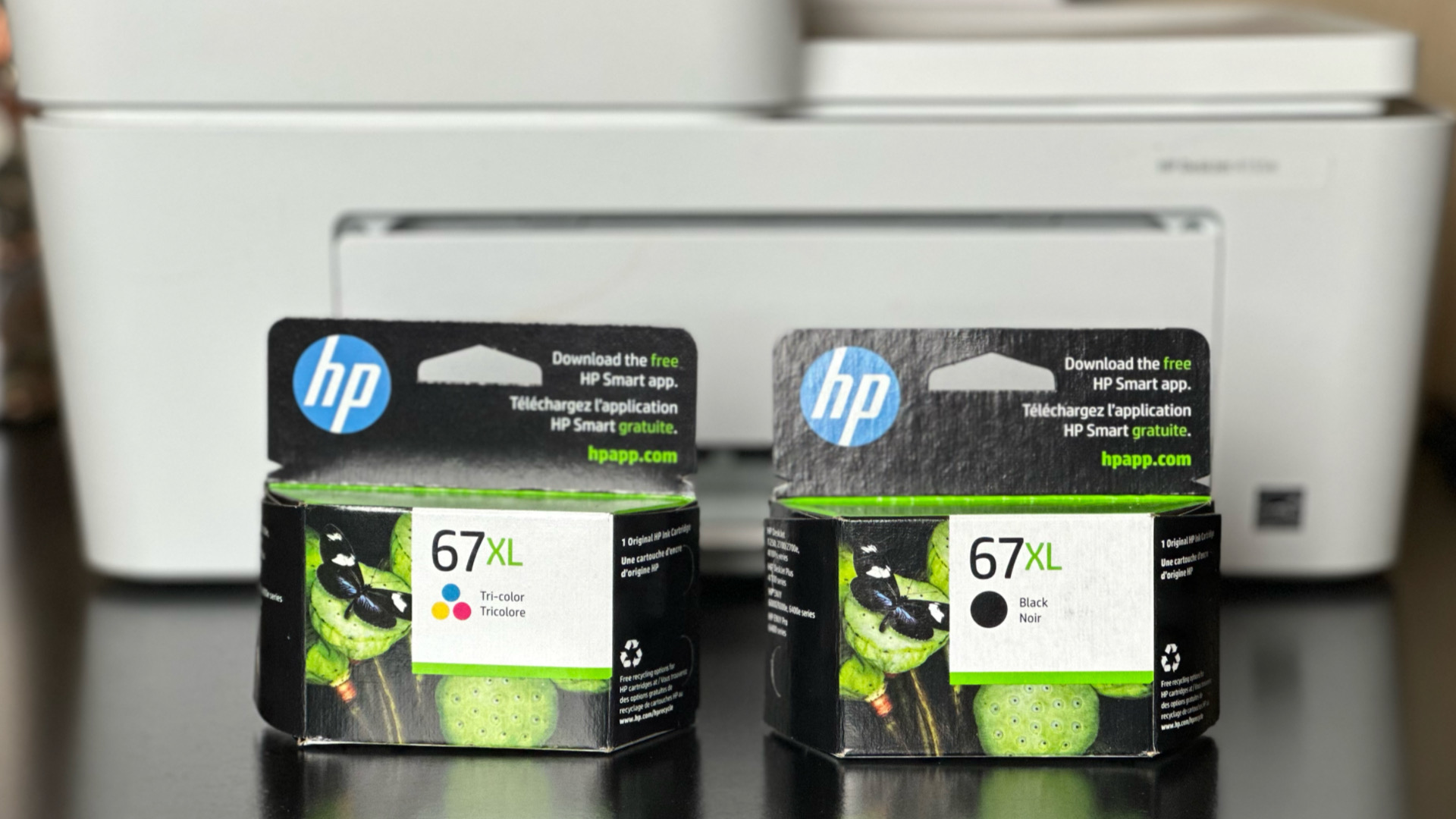 Watch Original HP 67XL Black & Tri-Color Ink Cartridge Replace on ...