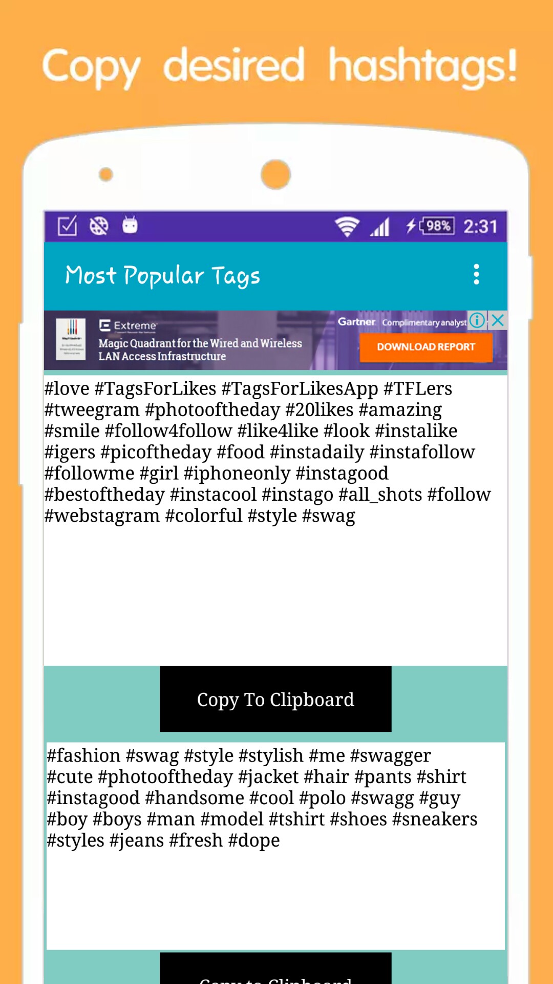 HashTags for Instagram Pro - App on Amazon Appstore
