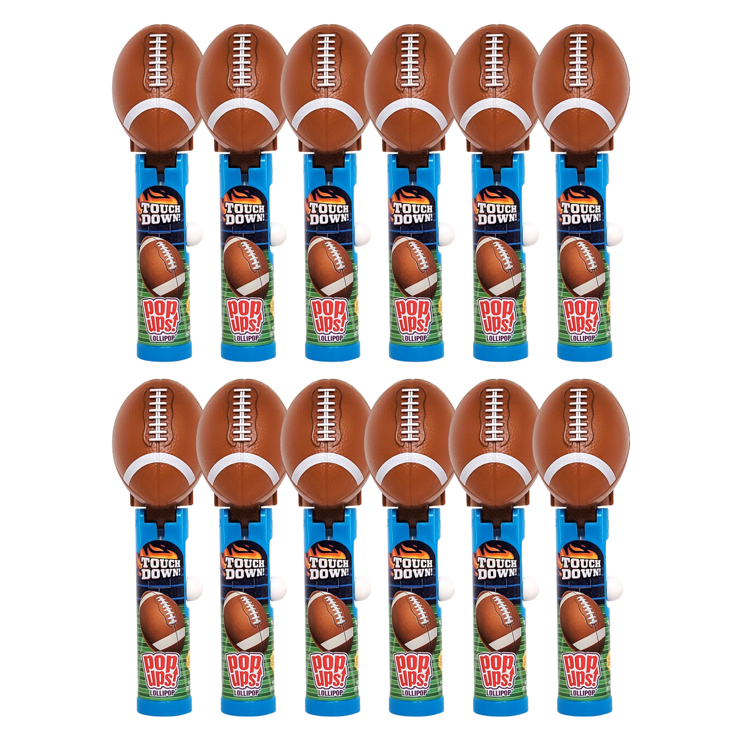 Amazon.com : Pop Ups! Football Lollipop Holder - 12 Lollipops with ...