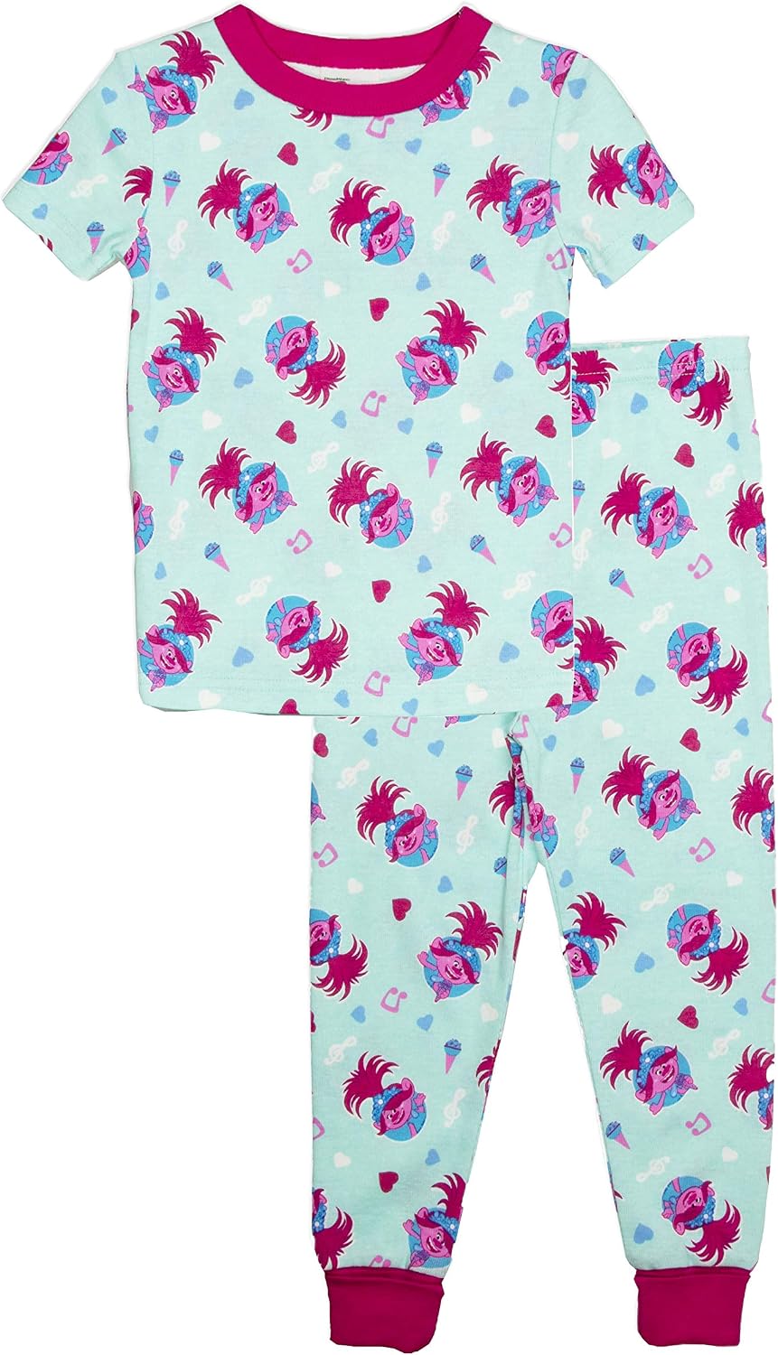 Amazon.com: DREAMWORKS TROLLS Movie 2 Piece Pajama Set for Toddler ...