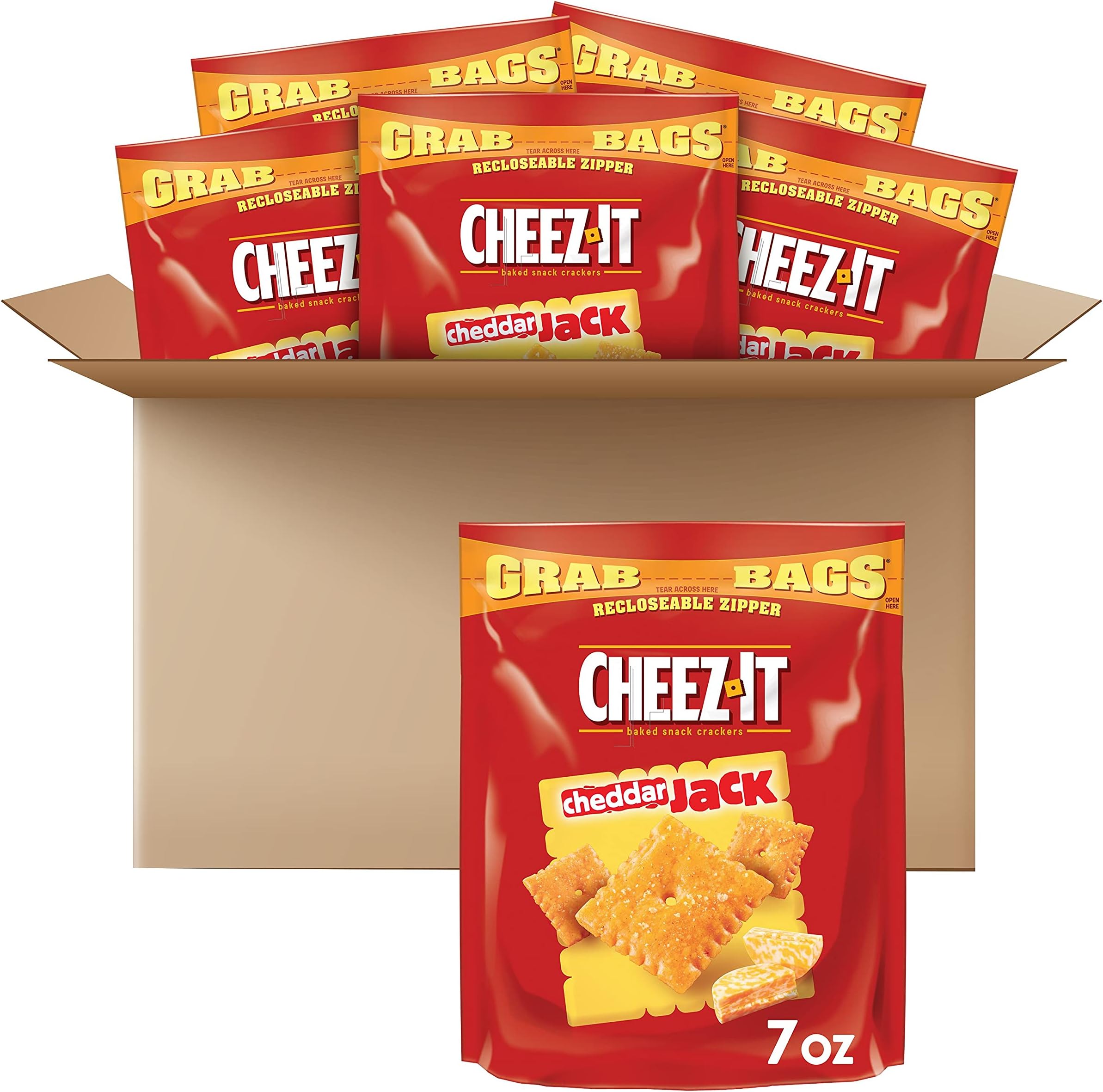 Amazon.com: Gripz Mini Cheese Crackers, Kids Snacks, Baked Snack ...