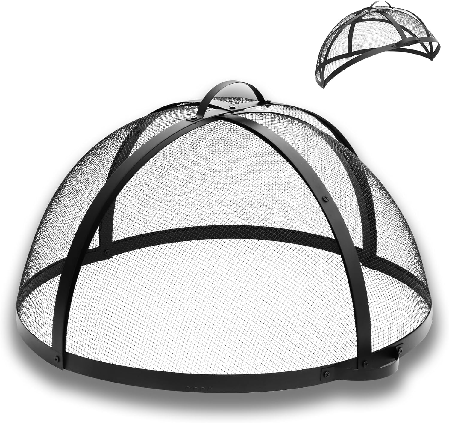 Amazon.com: New Corrosion-Resistant 32In Round Fire Pit Spark Screen ...