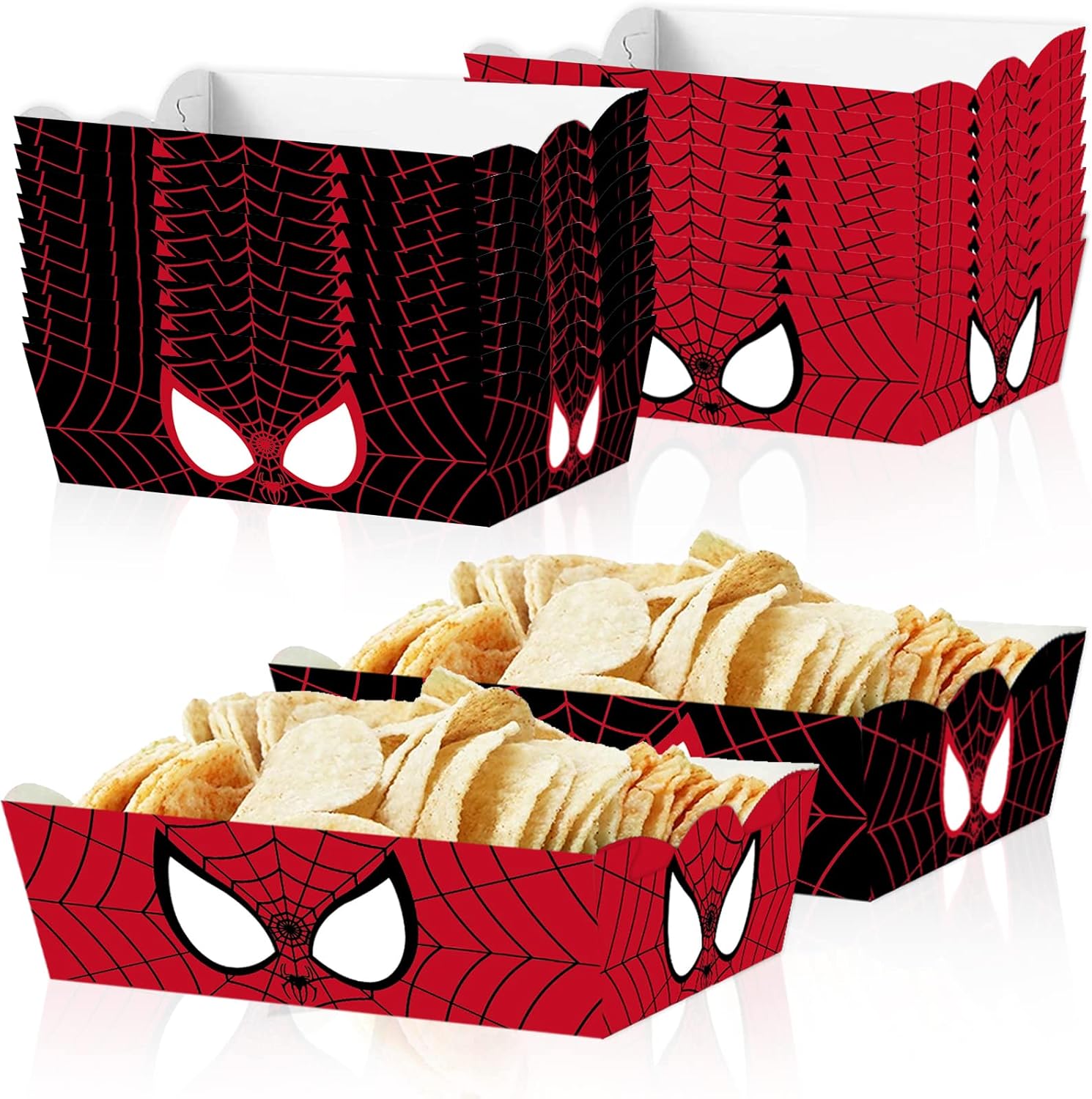 Amazon.com: 40 PCS Spider Birthday Party Favors Miles Morales Paper ...
