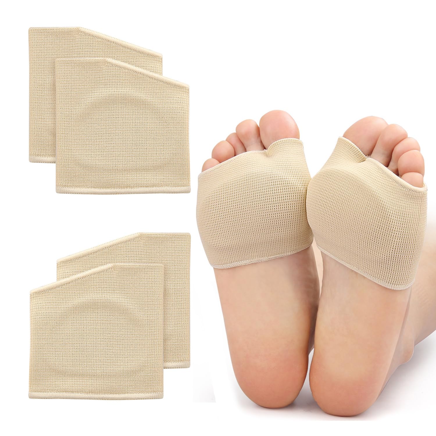 Amazon.com: Metatarsal Pads with Gel Pad for Women and Men, Foot Pads ...