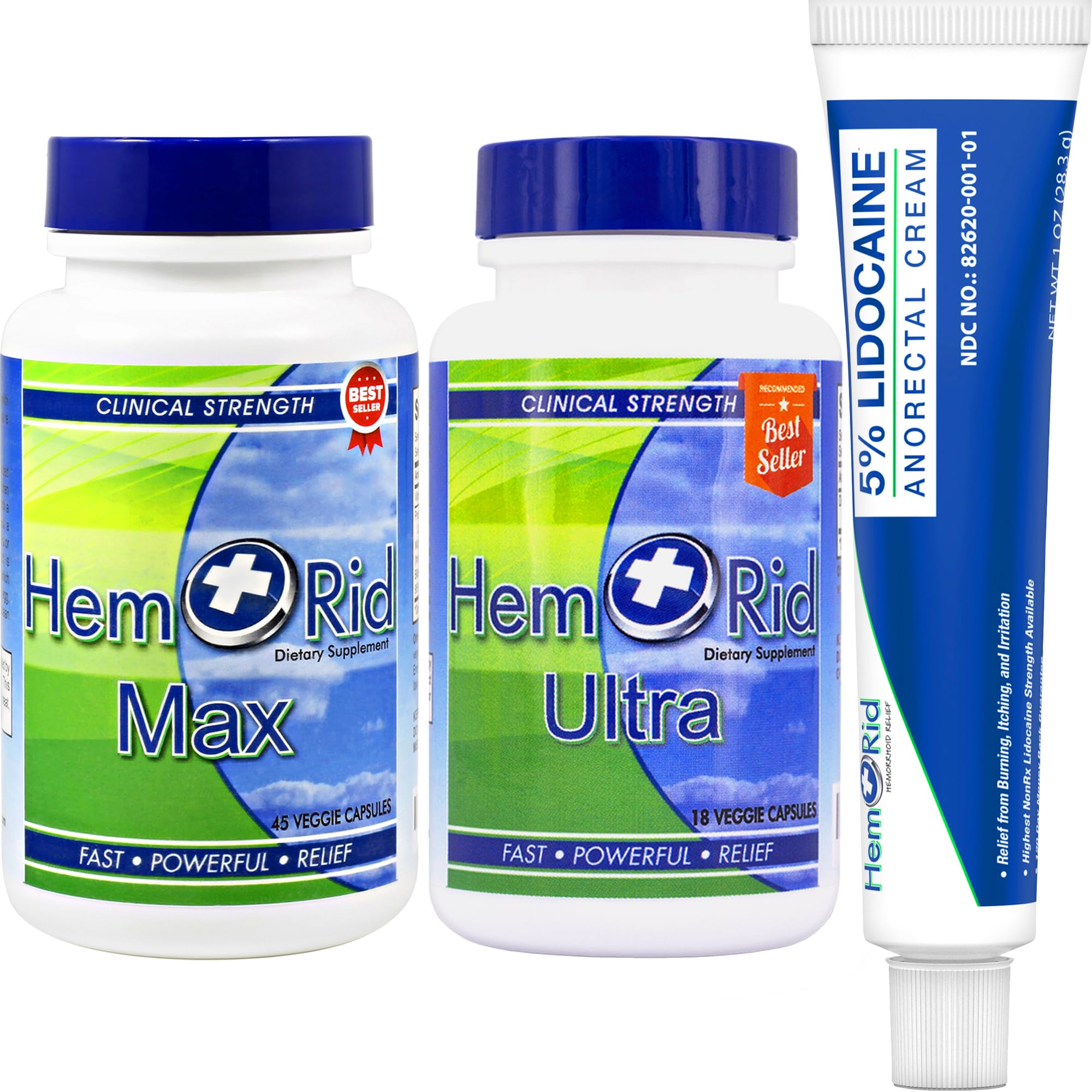 Amazon.com: HemRid Complete Hemorrhoid Care System – Potent 5% ...