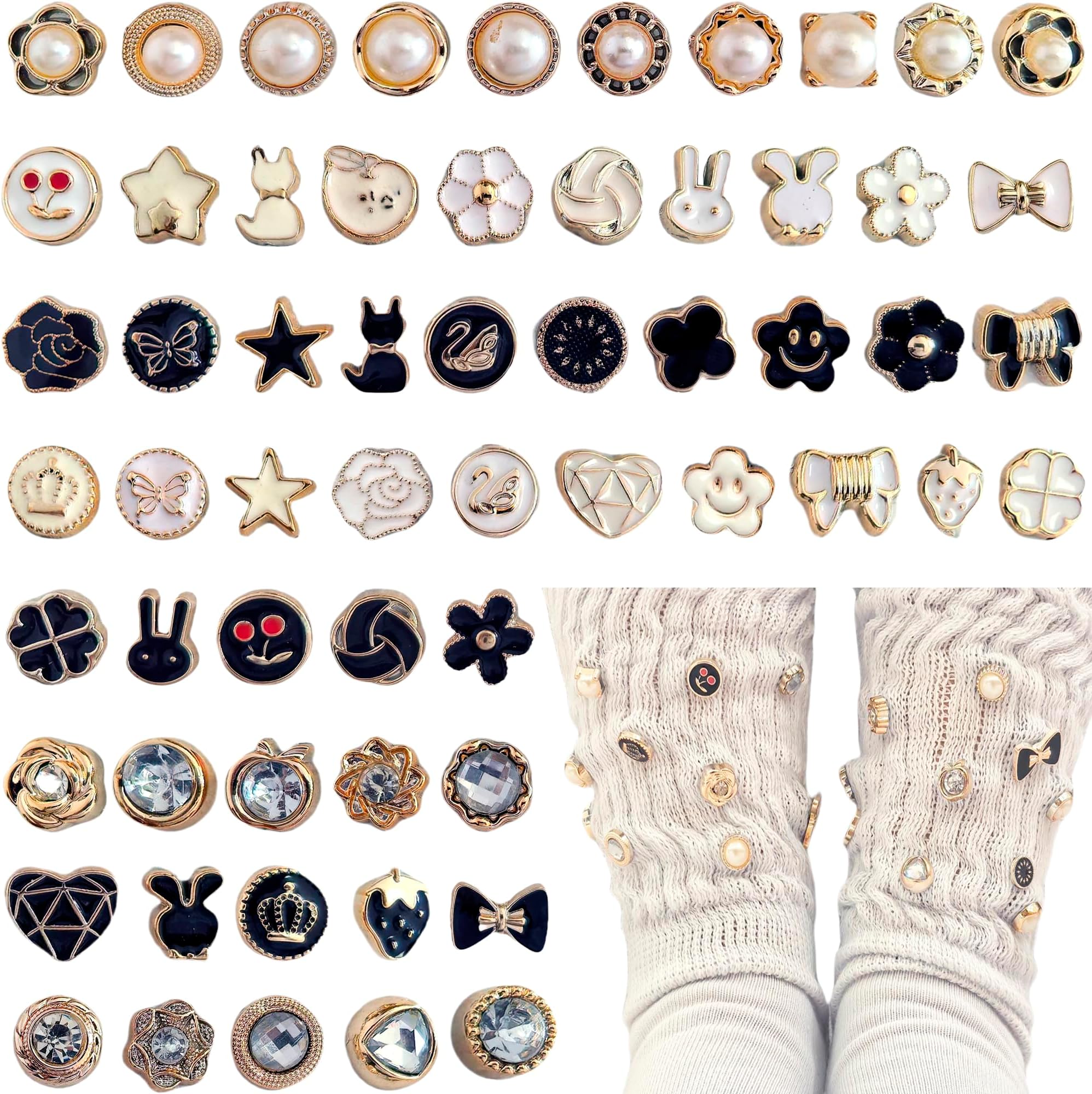 Amazon.com: 48Pcs Pearl Brooch Pins - No Sew Invisible Removable ...