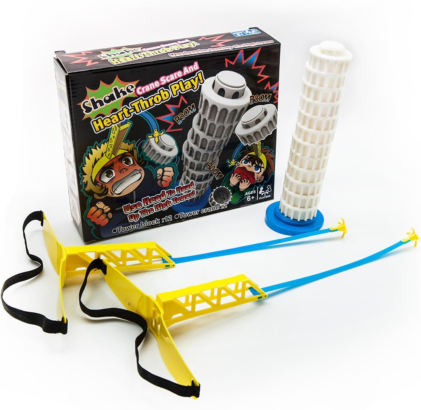 Shake Tower Block Balance Towering Game Crane Scare Heart-Throb Play ...