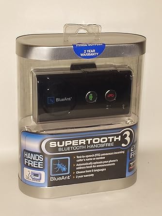 Amazon.com: BlueAnt Supertooth 3 Bluetooth Hands-Free Speakerphone ...