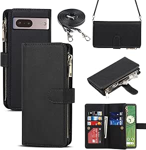 Amazon.com: iCoverCase for Google Pixel 7 Wallet Case with Card Holder, Kickstand Feature PU ...