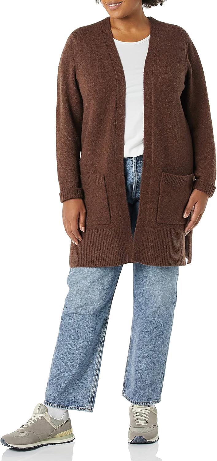 Amazon.com: Goodthreads Women's Boucle Cardigan Sweater : Clothing ...