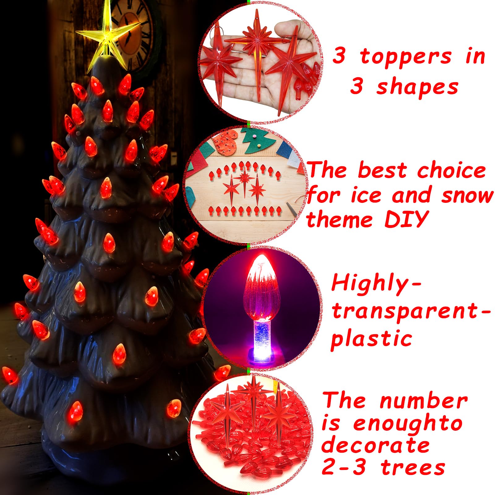Replacement Lights For Ceramic Christmas Tree 100 Replacement Small