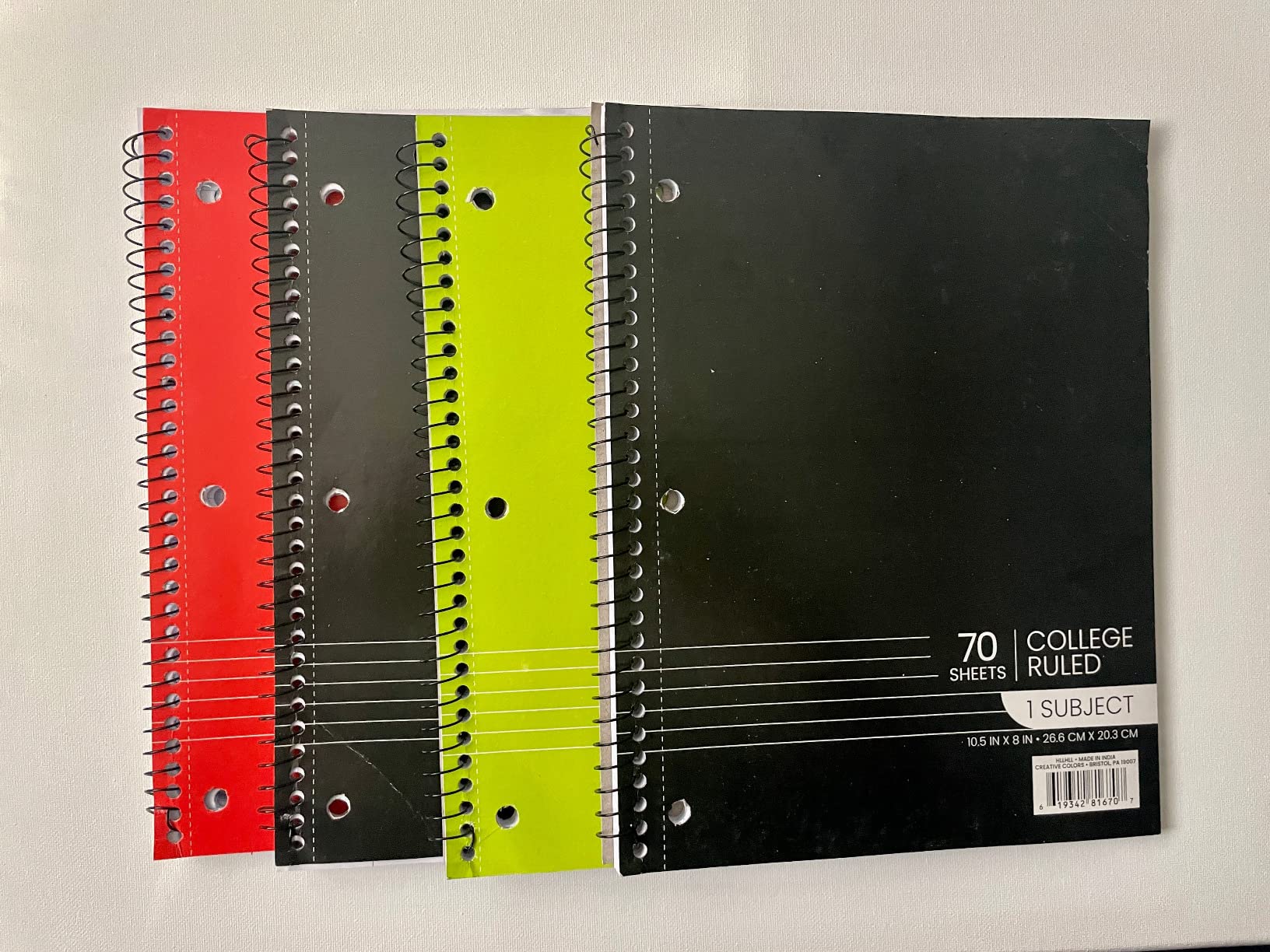 $2/mo - Finance Spiral Notebooks, 1-Subject Notebook, College Ruled ...