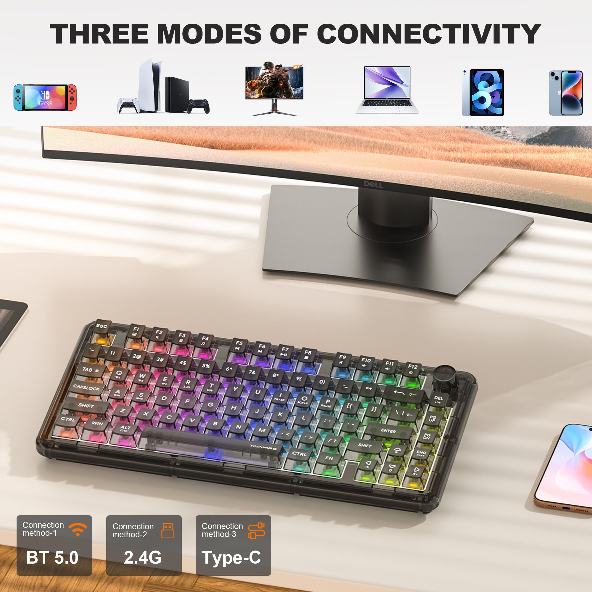 Cronus Zen Tri-Mode Wireless Mechanical Keyboard - Hot-Swappable With ...