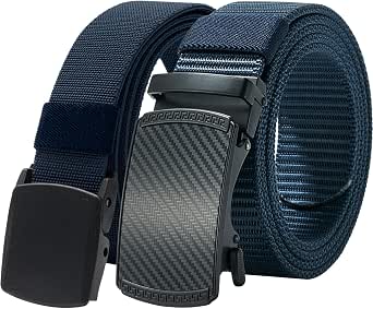 Amazon.com: LionVII Men's Belts, Plastic Buckle Elastic Belt and ...