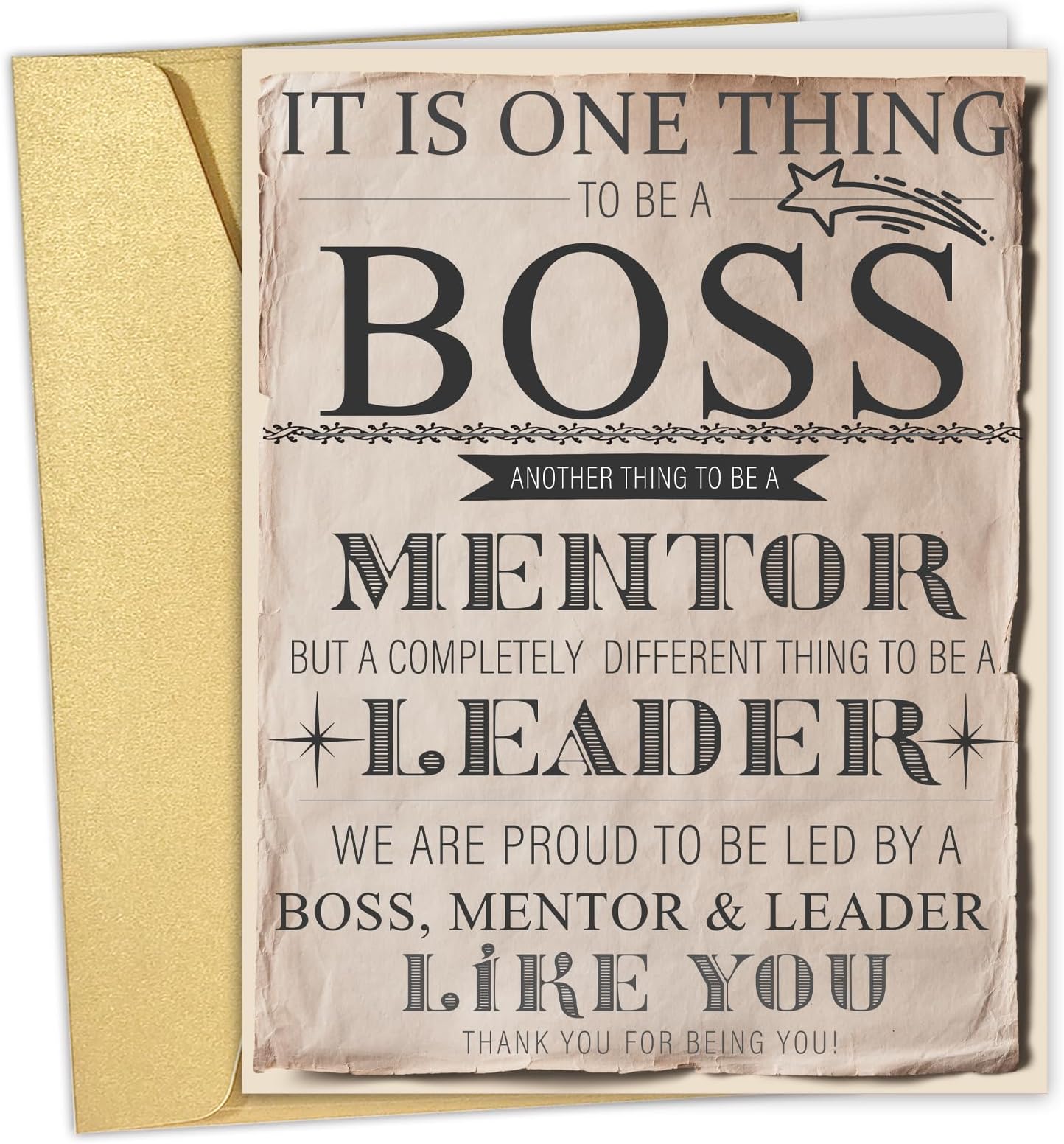 Amazon.com : Spercy Praise Boss Card from Employee, Happy Boss's Day ...