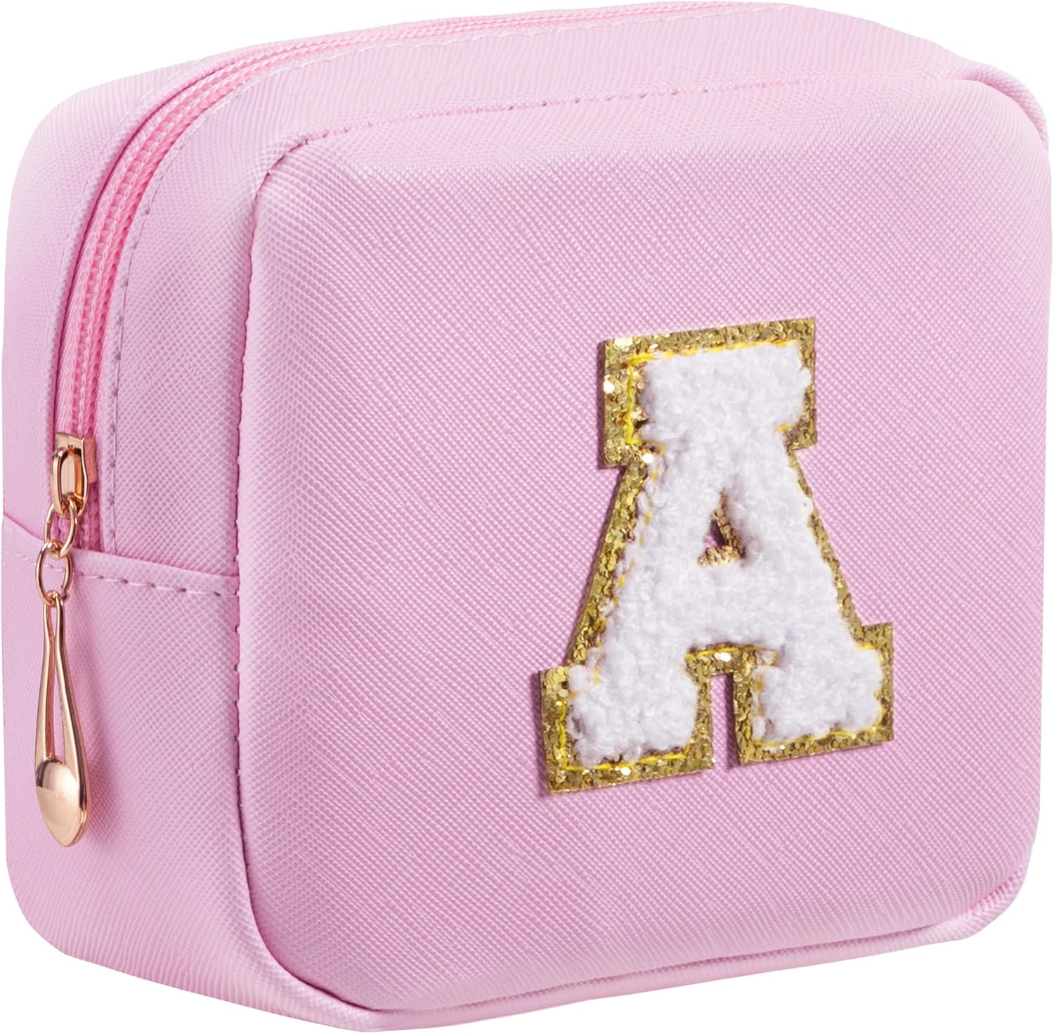 Amazon.com: HBselect Cute Personalized Initial Preppy Makeup Bag ...