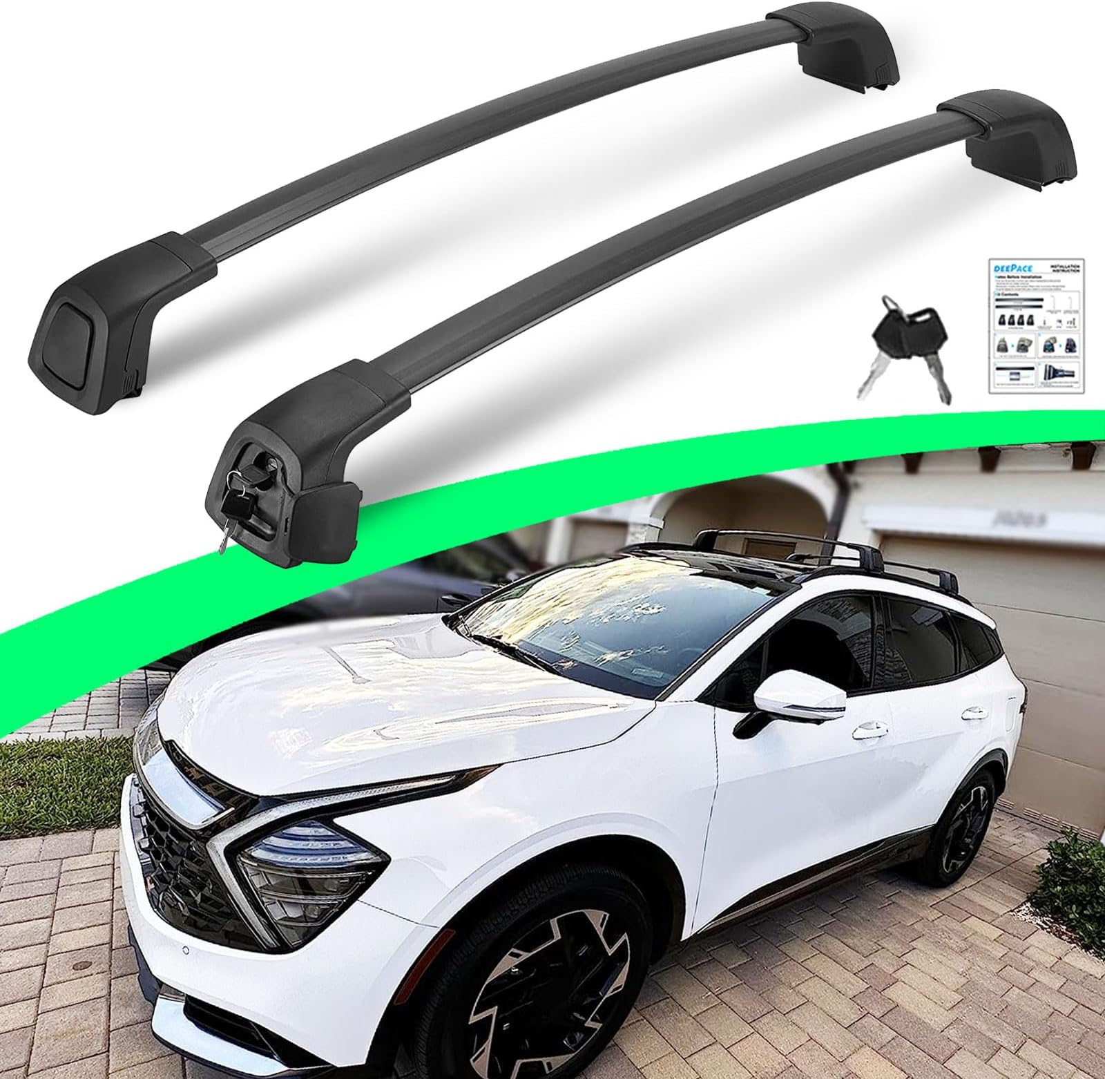 Silent Lockable Roof Racks for 2023 2024 2025 KIA Sportage SX/SX ...