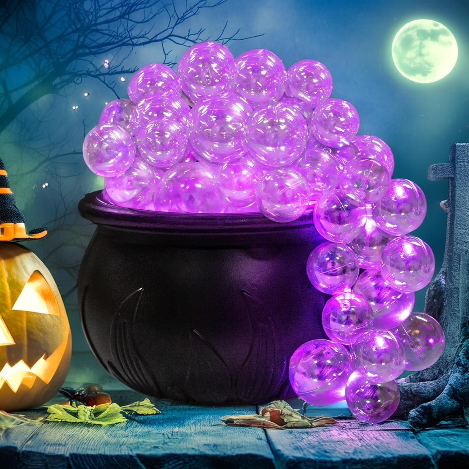 Bubbling Cauldron kit,Color Changing Light up Witches Bubbling Cauldron ...