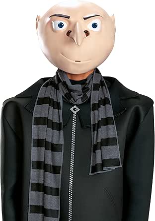 Amazon.com: Disguise Gru Deluxe Adult Mask, One Size Adult : Clothing ...