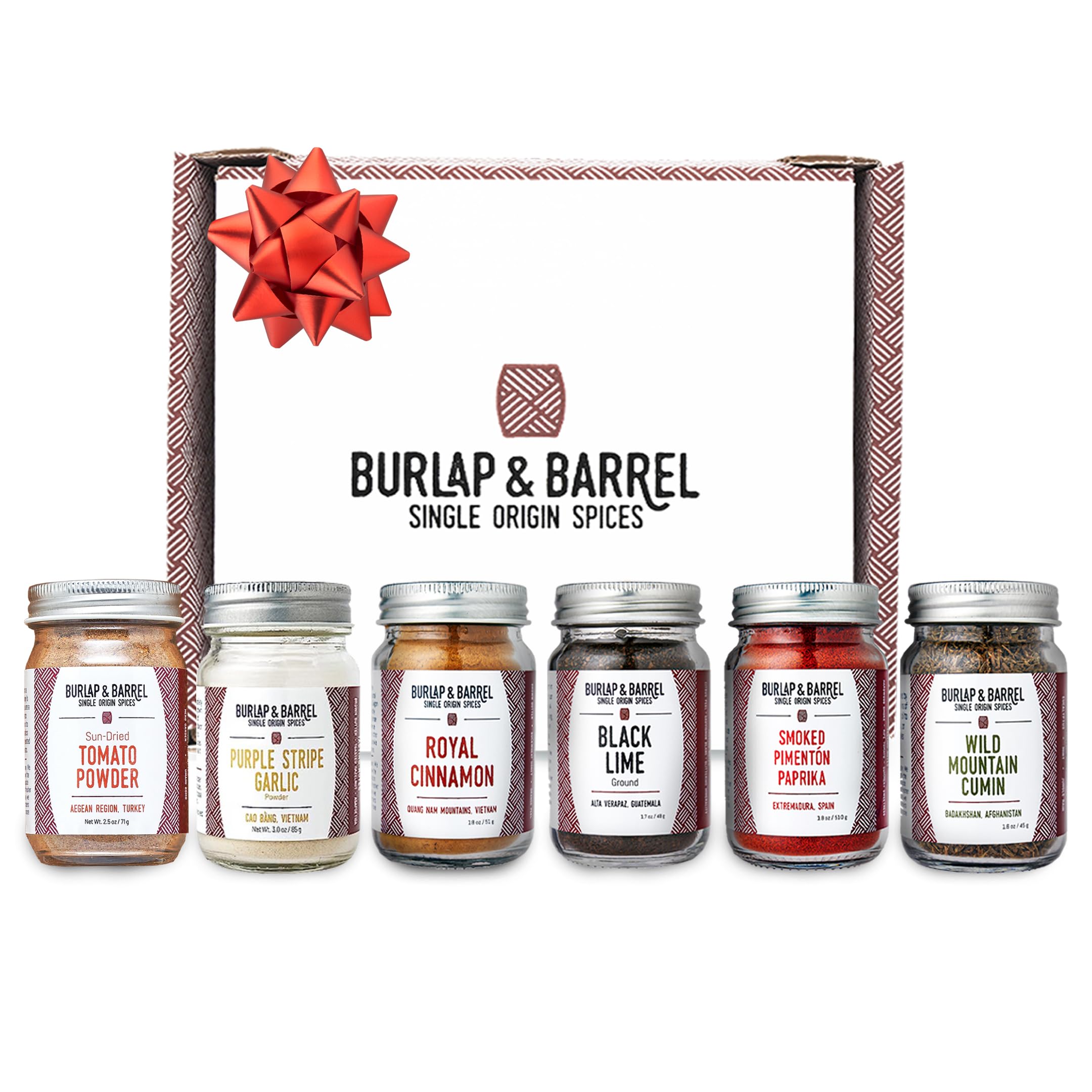 Amazon.com : Burlap & Barrel 6-Pack Spice Gift Set - As Seen On Shark Tank! - 6 Spices Selected ...