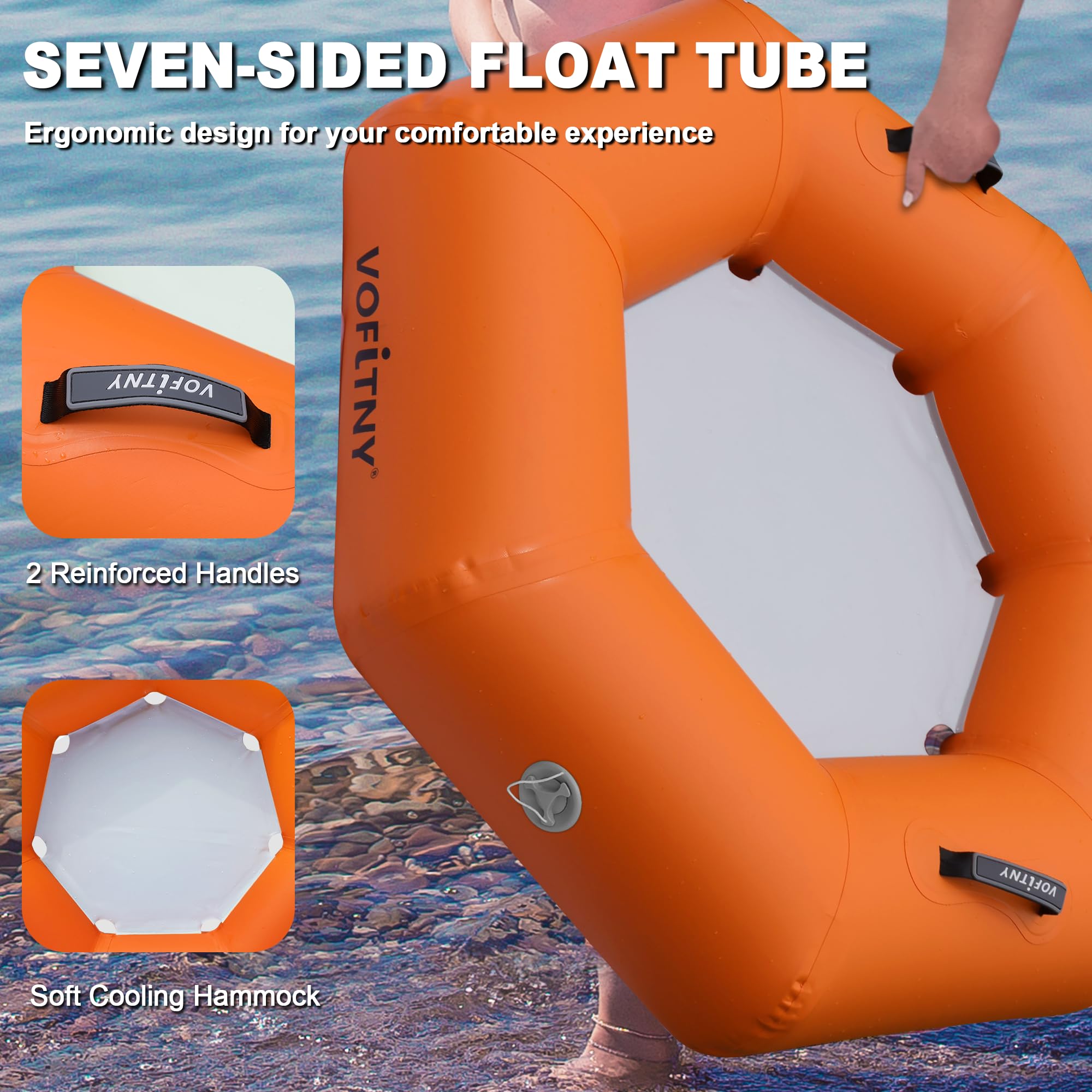 Snapklik.com : River Tubes For Floating Heavy Duty, Heptagon River ...