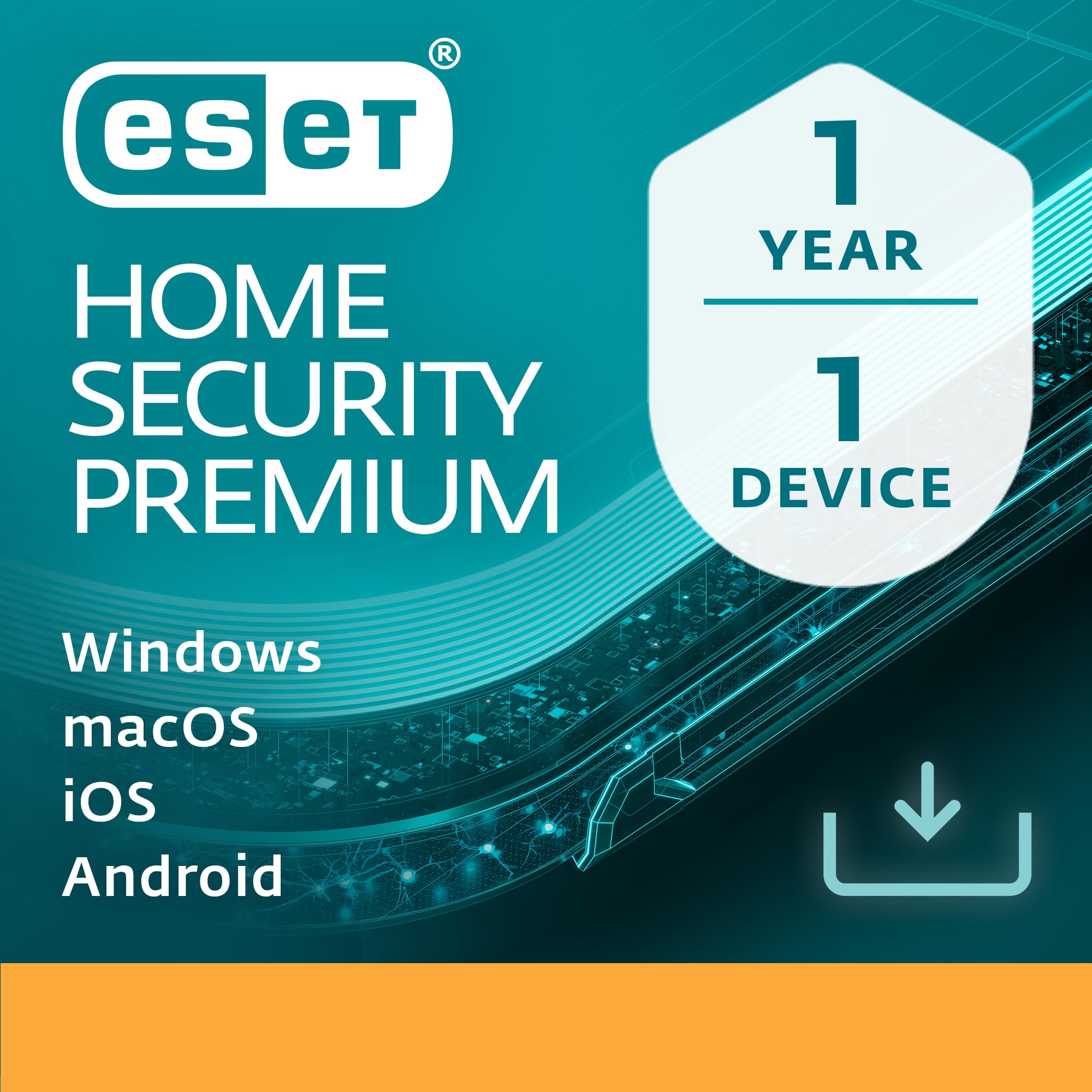 Eset Home Security Premium 2025 1 Device 1 Year Antivirus | Desertcart ...