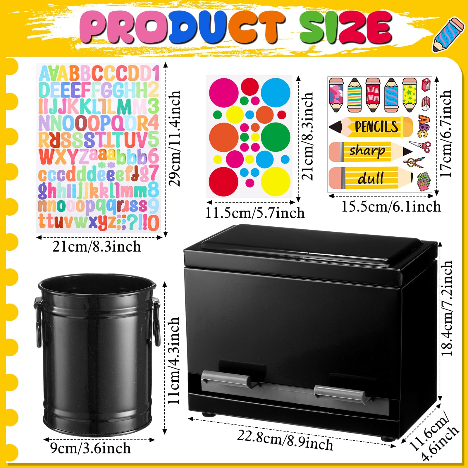 Snapklik.com : Mifoci 8 Pcs Pencil Dispenser Kit For Classroom ...