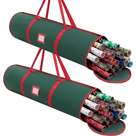 Amazon.com: ProPik Wrapping Paper Storage Bag | Gift Wrap Holder ...