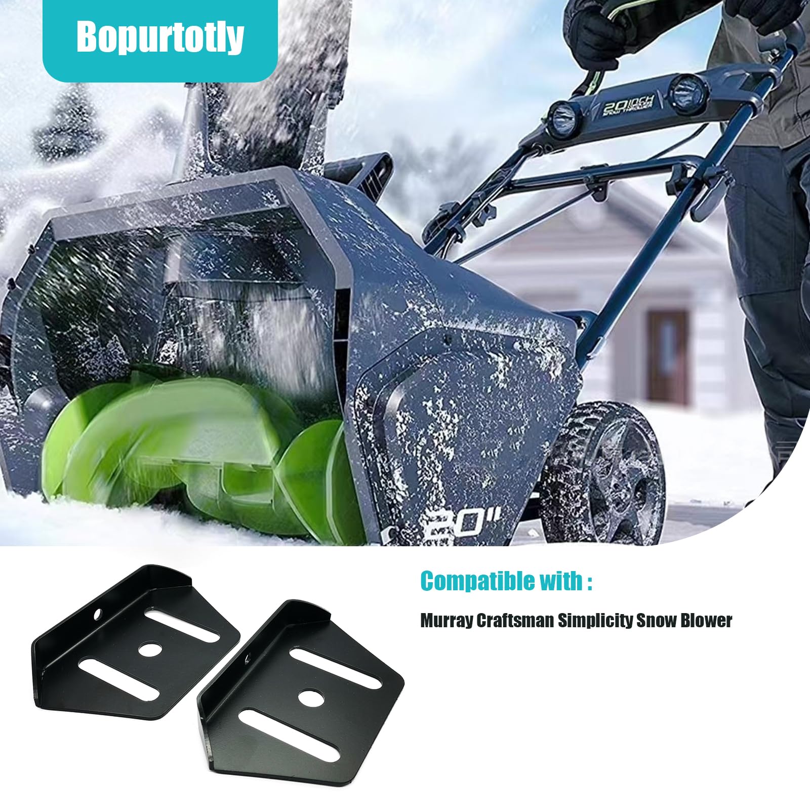 Snapklik.com : Set Of 2 Snow Blower Skid Shoe Kit 1740912BMYP For ...