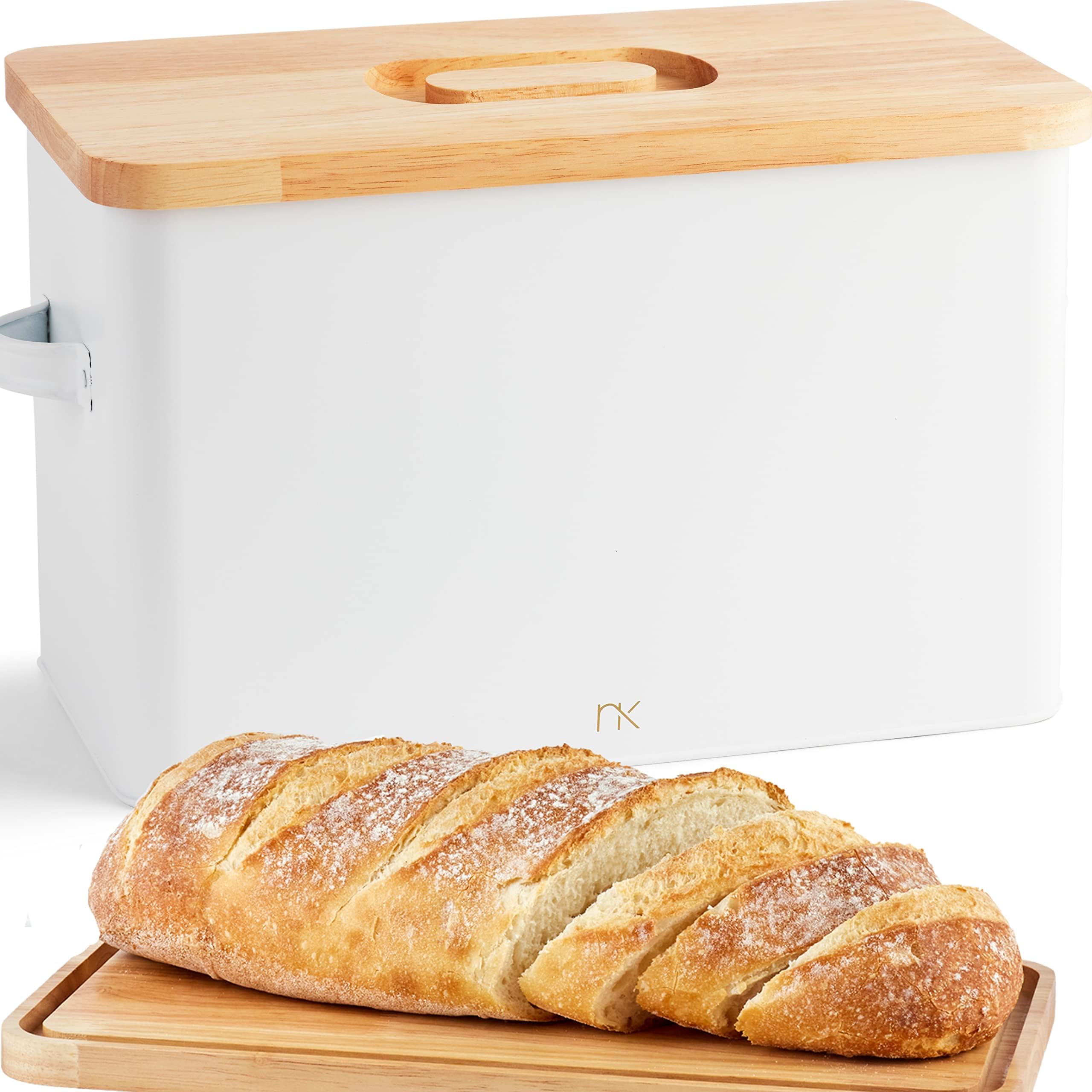 Amazon.com: P&P CHEF Bread Box for Farmhouse Kitchen Counter Decor ...