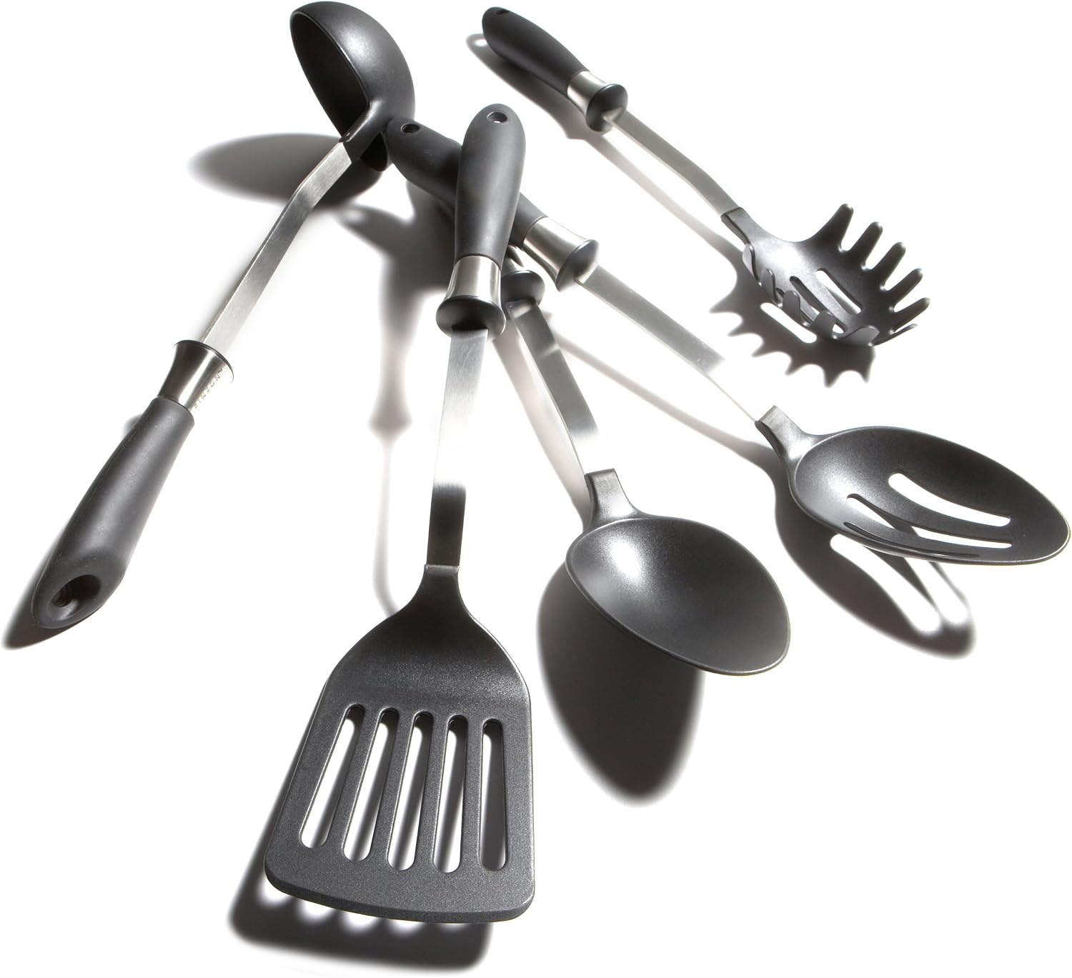 Amazon.com: Amazon Brand – Pinzon 5-Piece Nylon Kitchen Tool Set: Home ...