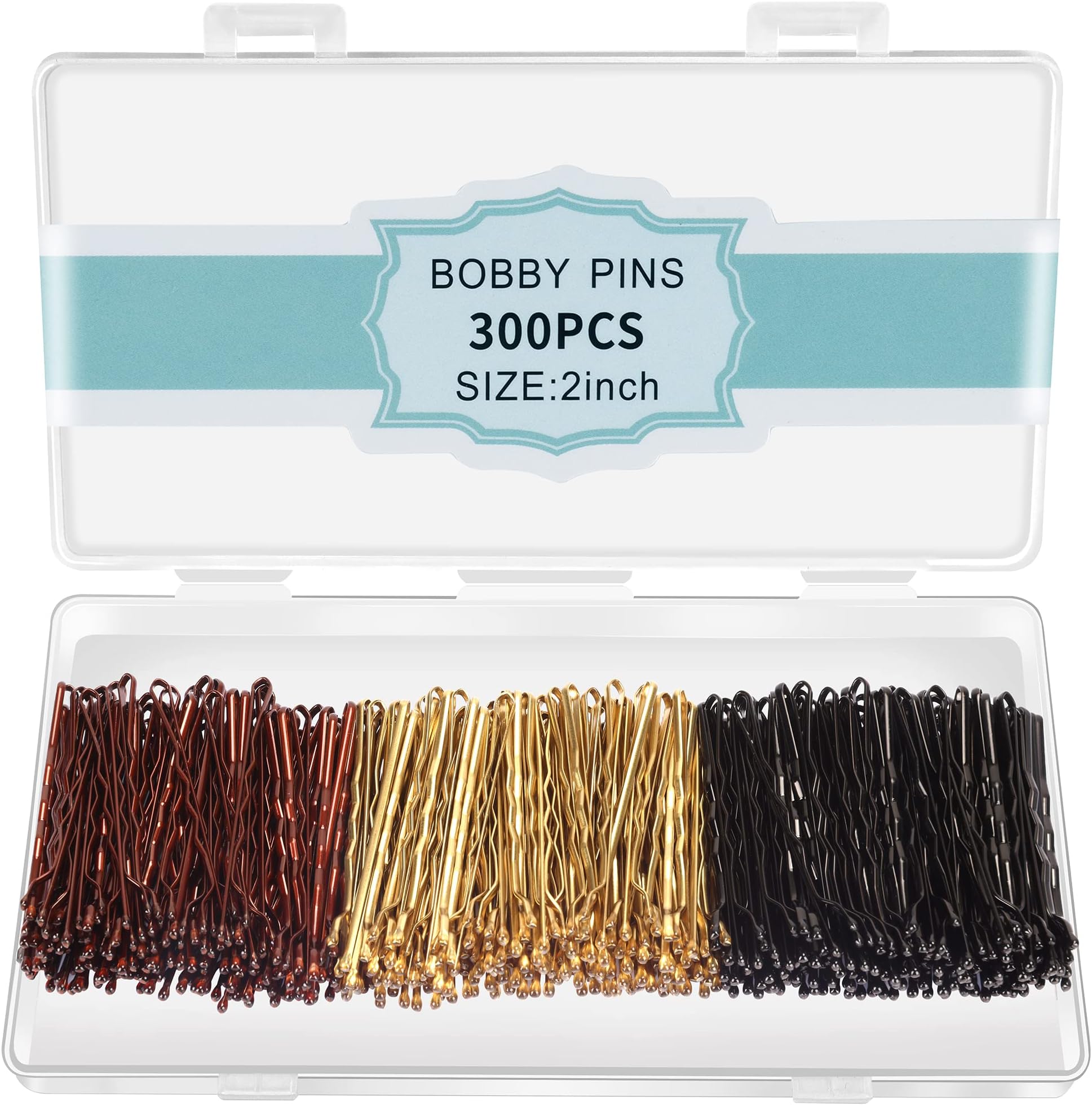 Amazon.com : 300 Pcs Bobby Pins Mixed color, Hair Pins for Women Girls ...