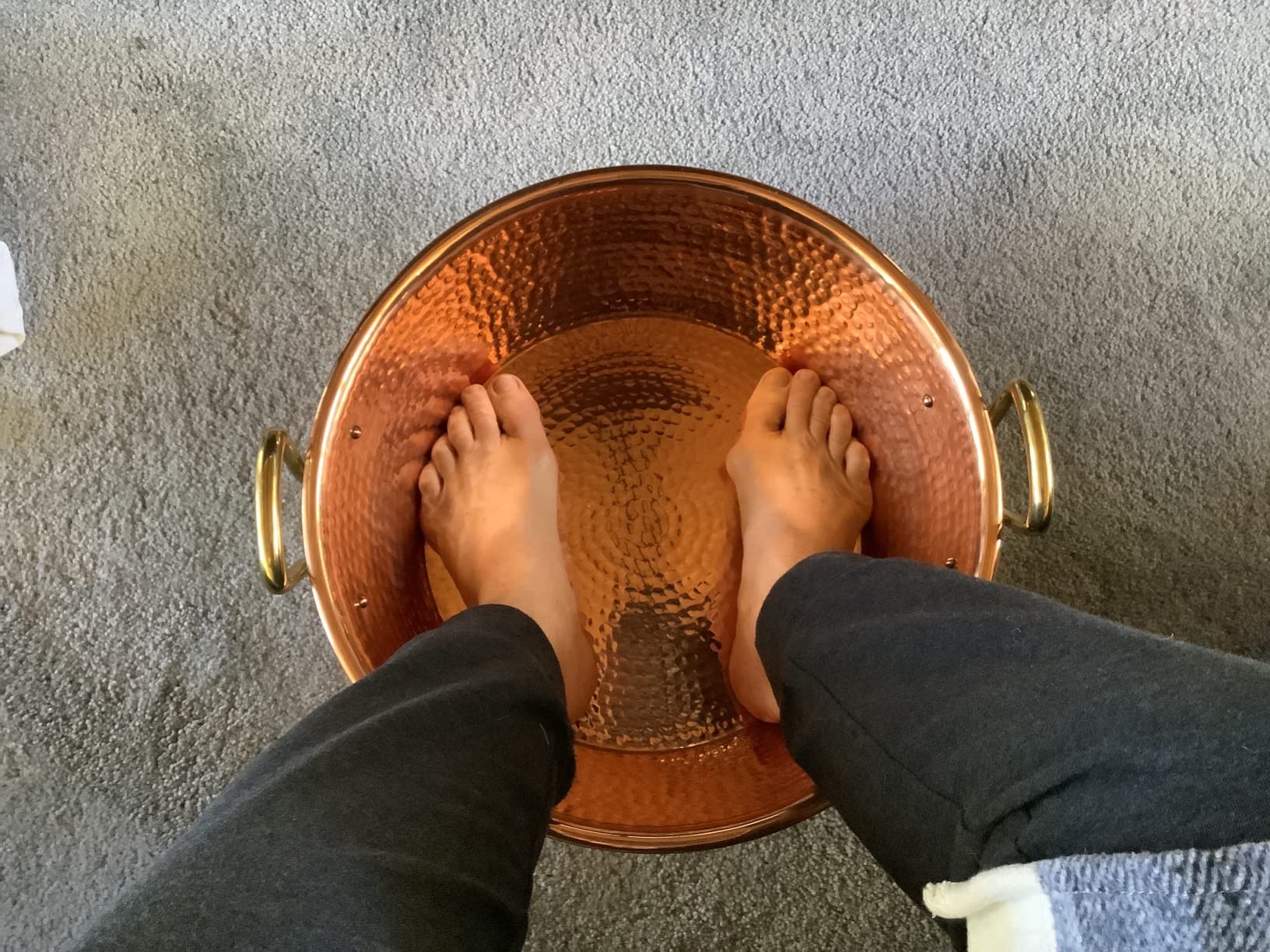 Amazon.com: Hammered Copper Jam Pan – Large Deep Maslin Pot with 2 ...