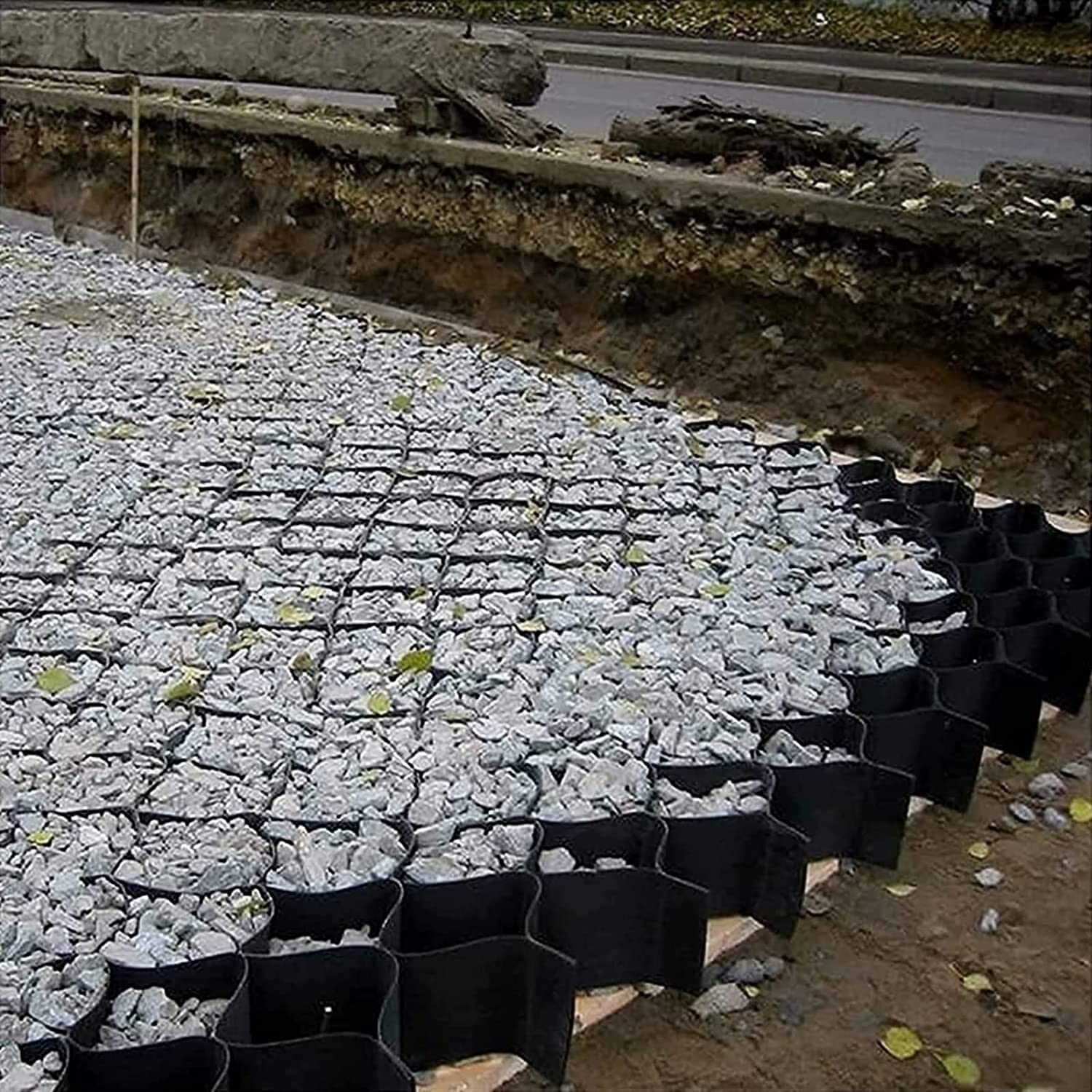 Amazon.com: Ground Grid for Gravel Driveway, Slopes Soil Stabilizer ...