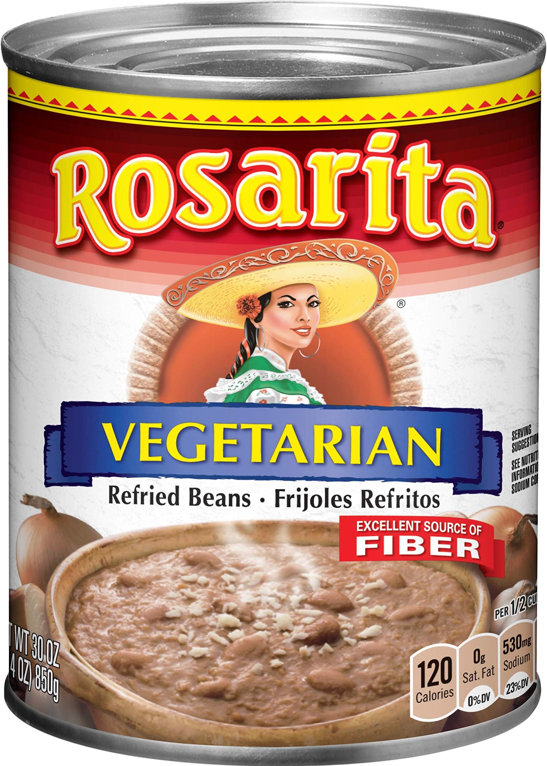 Amazon.com : Rosarita Organic Refried Beans, 16 Oz. (Pack of 12 ...