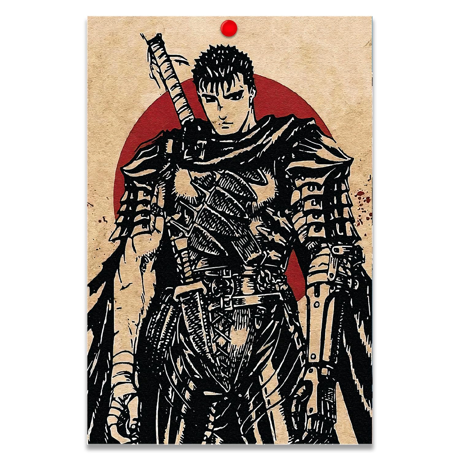 Amazon.com: Thunwid Anime Berserk Poster Guts Cool Poster Canvas Poster ...
