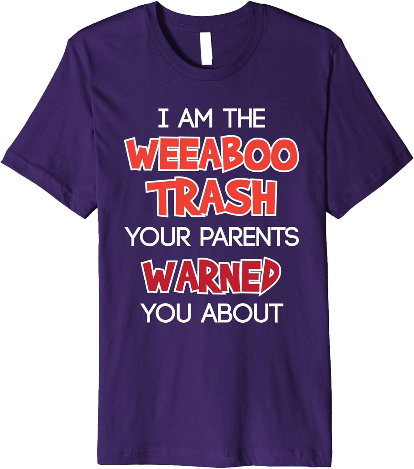 Amazon.com: Anime Tee Shirt Men Teens - I Am The Weeaboo Trash ...