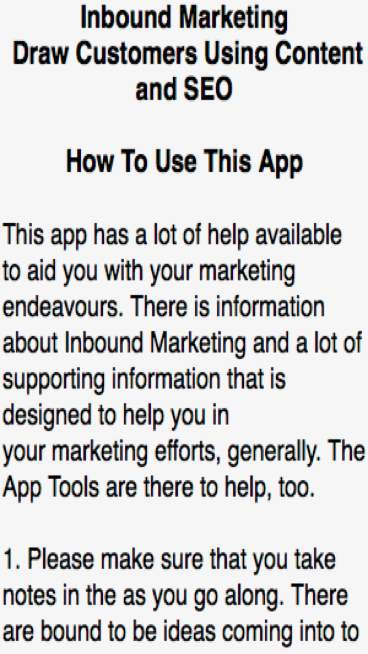 Inbound Marketing - Draw Customers Using Content and SEO - App on ...