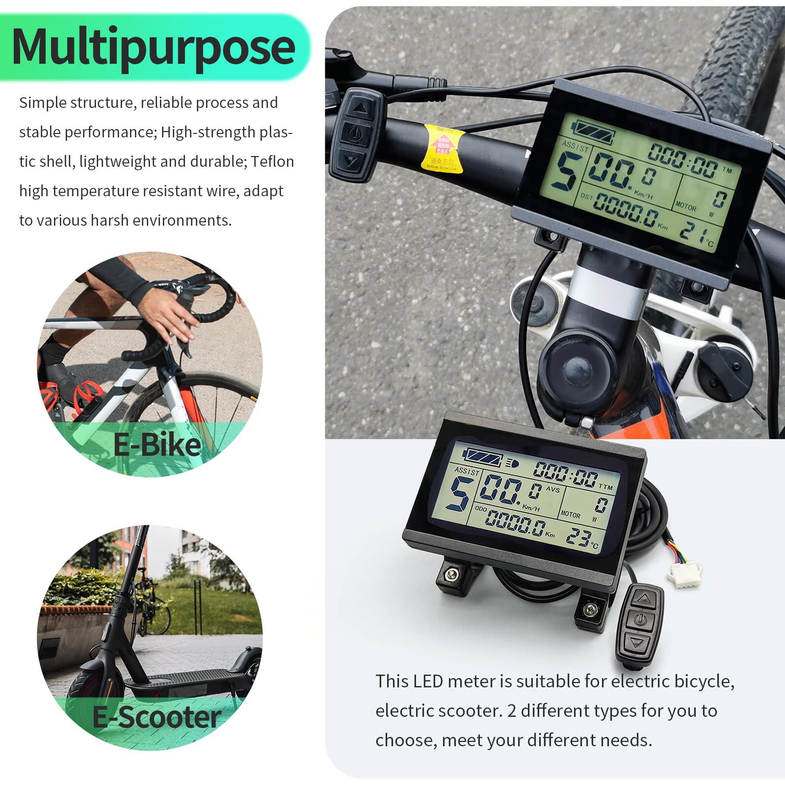 Cuadro Bicicleta Passion-Bikes | E-Bike KT LCD3 Display Für 24 V 36 V ...